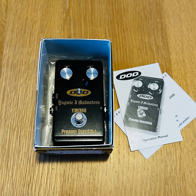 Analogman DOD YJM 308 Preamp Overdrive 2000s - Black Yngwie | Reverb