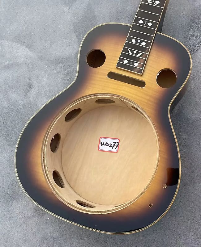 DIY Project Tiger Maple Top Resonator Dobro Guitar, Rosewood | Reverb