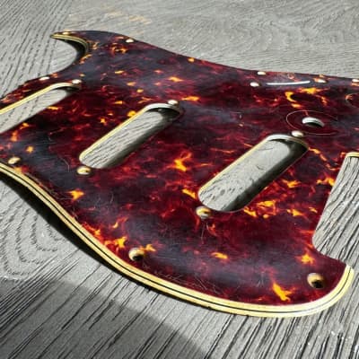Spitfire Tortoiseshell Strat Pickguard - Relic Tortoise | Reverb