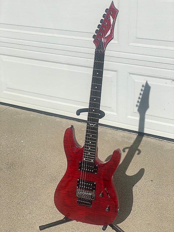 Dean C350F Glossy trans-red, flamed maple | Reverb