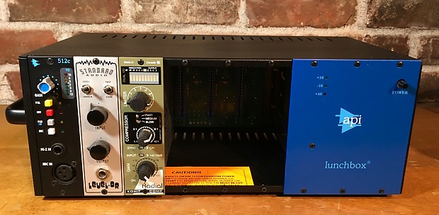 API 500-6B Lunchbox with API 512c Mic Pre, Standard Audio and | Reverb