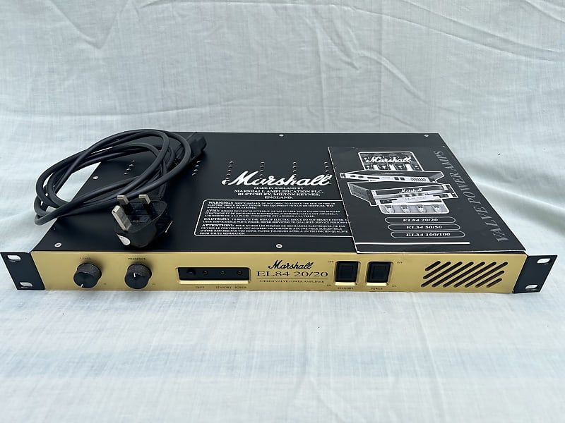 Marshall EL84 20/20 1U Valve Power Amp - Gold | Reverb UK