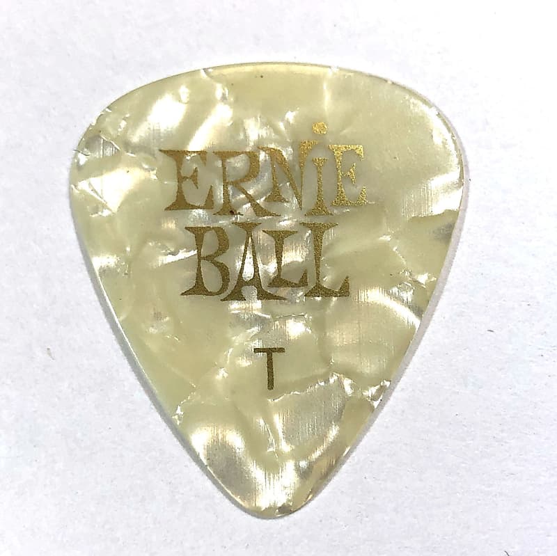 Six (6) - Ernie Ball - Thin Guitar Picks - White Pearl | Reverb