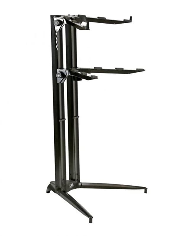 Quick Lock Stay Piano 1200 Keyboard Stand, 2 Tier Black | Reverb