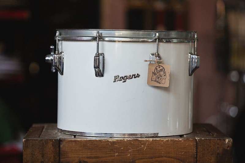 1970s Rogers Fullerton, Ca Rack Tom in New England White - | Reverb