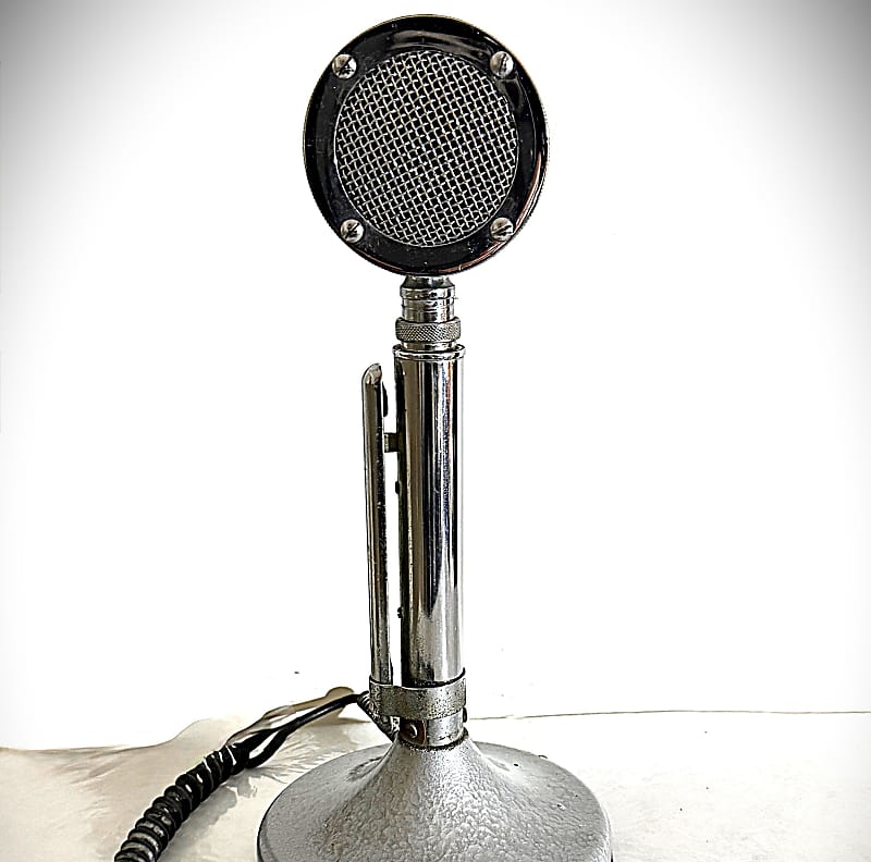 Vintage 1950's ASTATIC D-104 Microphone w/Astatic desk stand- | Reverb