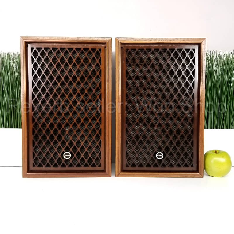 Two SANSUI SP-30 2-Way Bookshelf Wood Speakers Vintage 1969, | Reverb