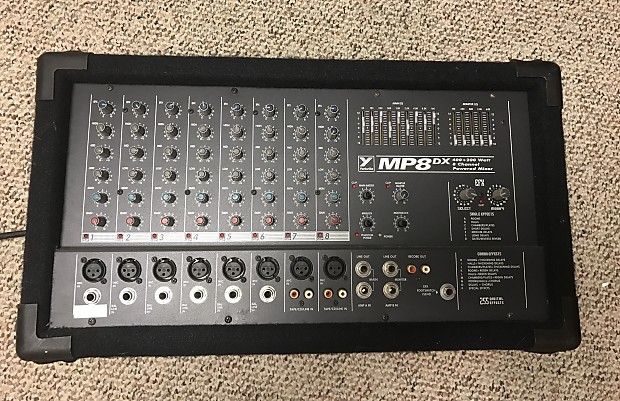 Yorkville Powered Mixer, 8 Channel MP8DX Black | Reverb