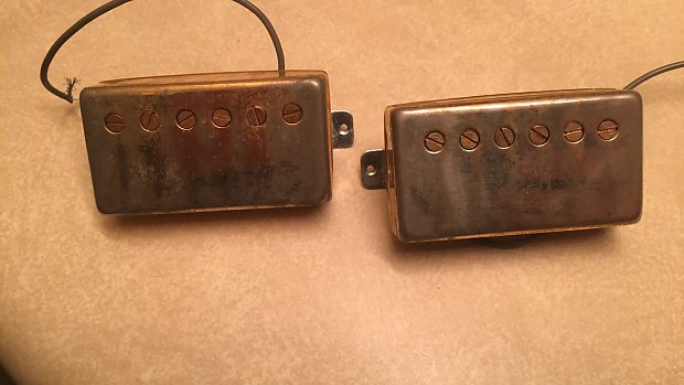 MIJ Humbucker Sized Single Coil Pickups 1970s Gold | Reverb Canada