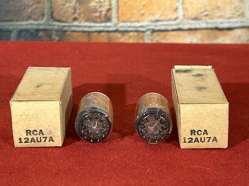 RCA Vintage Pair 12AU7 Preamp/Amplifier Vacuum Tubes 1960s - | Reverb