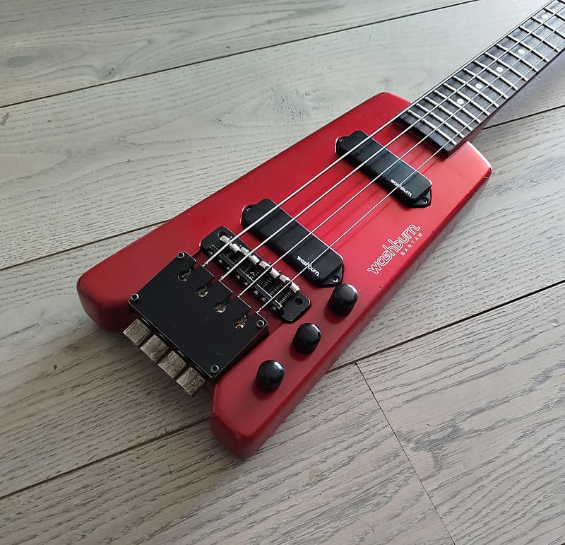 Washburn Bantam Headless 1980s Red | Reverb