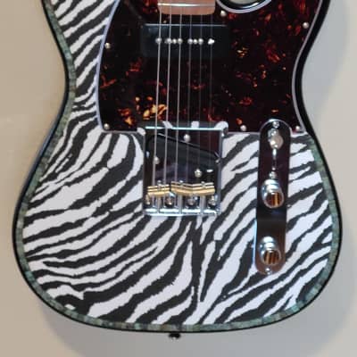 Custom Designed & Crafted Zebra Tolex Tele Style w/Roasted | Reverb