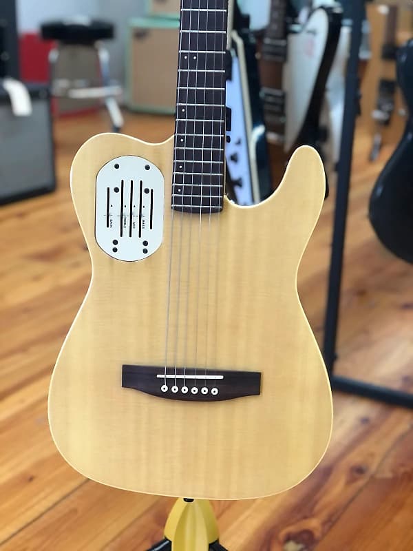 Godin Acousticaster Natural LR Baggs w/Godin Gig bag | Reverb