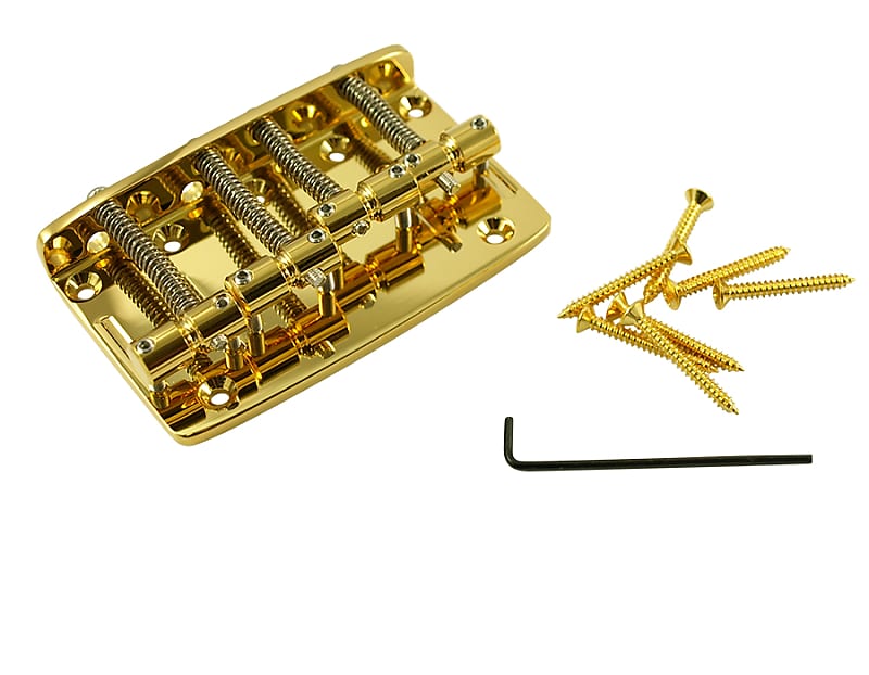 Gotoh 203B-4-GG OEM 4 String Bass Bridge - Gold | Reverb