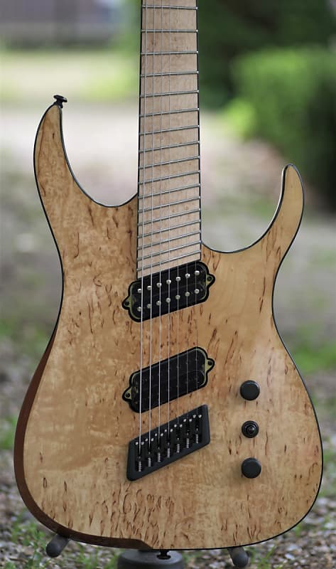 Ormsby Hype 7 GTR Elite II, Karelian Birch Burl - Natural | Reverb UK