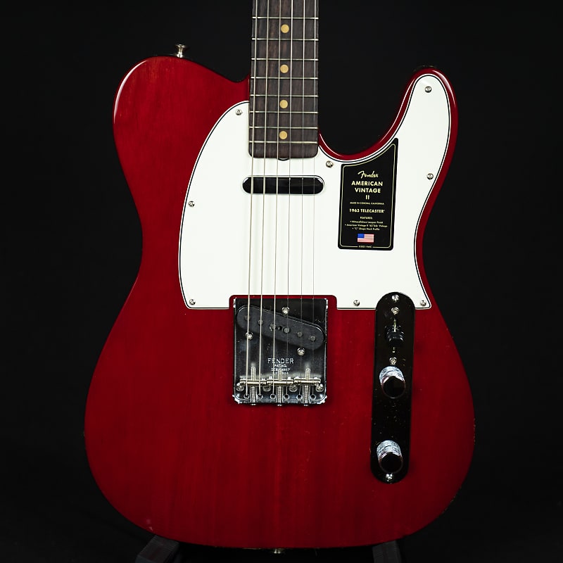 Fender American Vintage II 63 Telecaster Transparent Red | Reverb