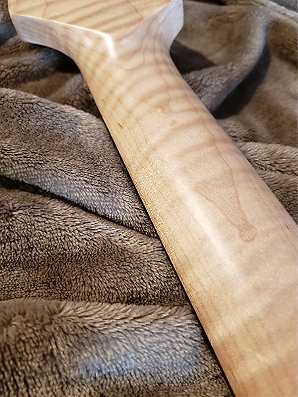 USA made, Satin finished flame maple neck, rosewood FB to fit | Reverb