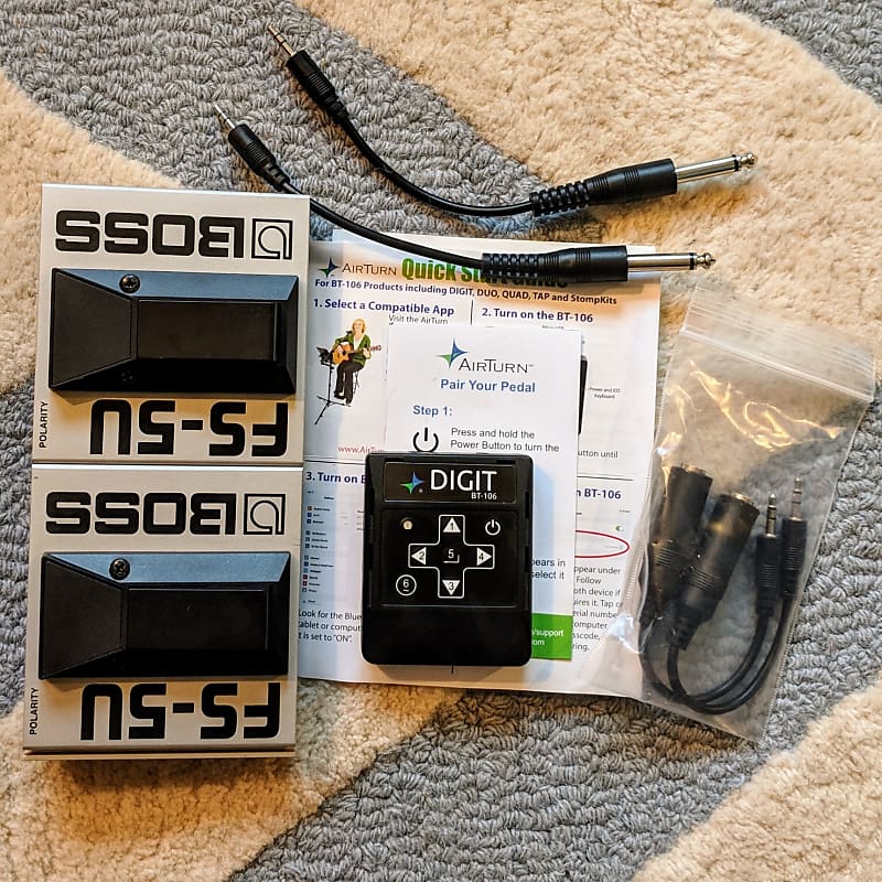 AirTurn BT-106 StompKit Bluetooth Page Turner Kit | Reverb