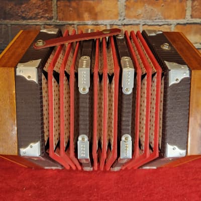 Vintage 1970s Made in Italy Regoletta Anglo Wood Concertina - | Reverb