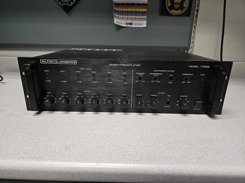 Altec Lansing 5 Channel Mixer Pre-Amplifier 1700B 4X XLR, 1X | Reverb