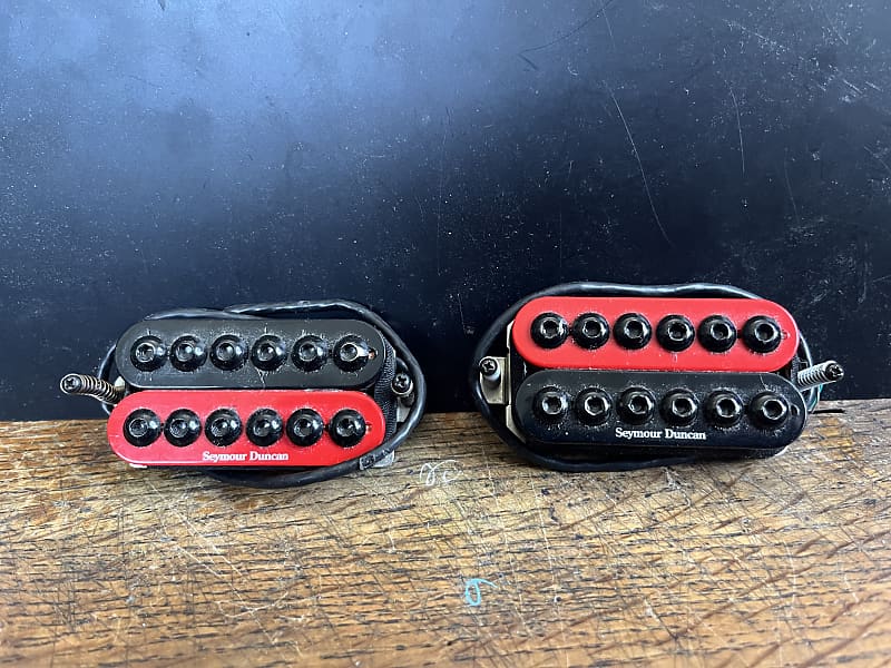 Seymour Duncan Invader - Black/Red Zebra Set | Reverb
