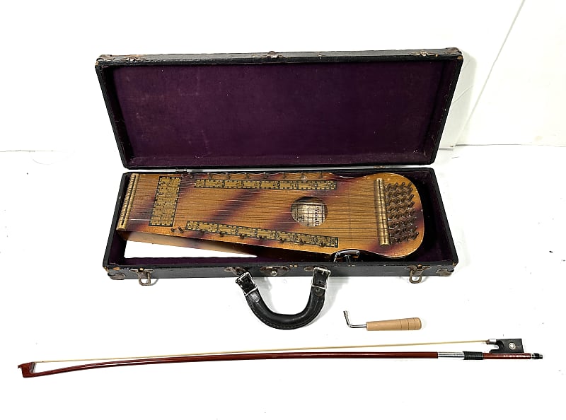 Vintage electric violin Uke bowed drone instrument with case | Reverb