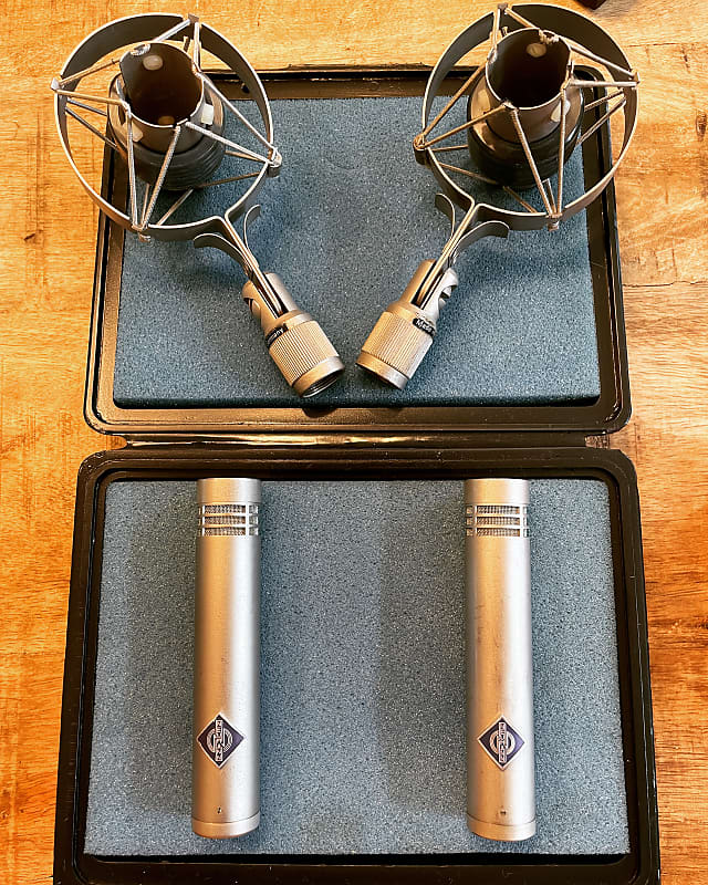 Neumann Km84i stereo pair with original shockmounts km84 | Reverb