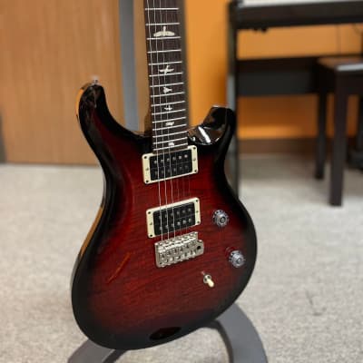 PRS CE Custom 24 Electric Guitar - Fire Red Smokeburst with | Reverb
