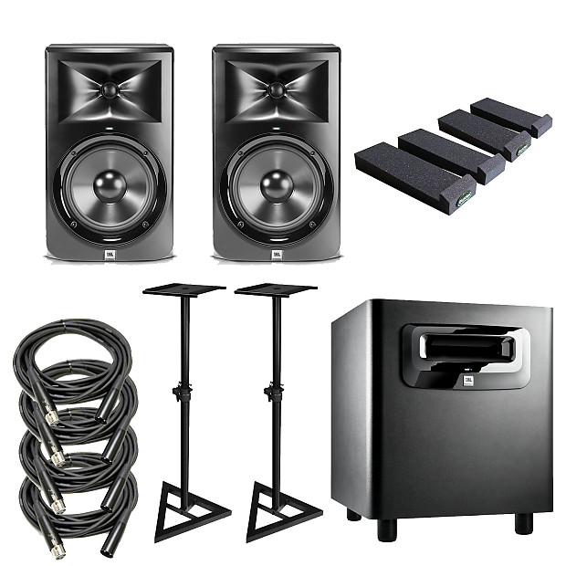 JBL LSR308 Studio Monitor Pair With JBL LSR 310S Subwoofer, | Reverb