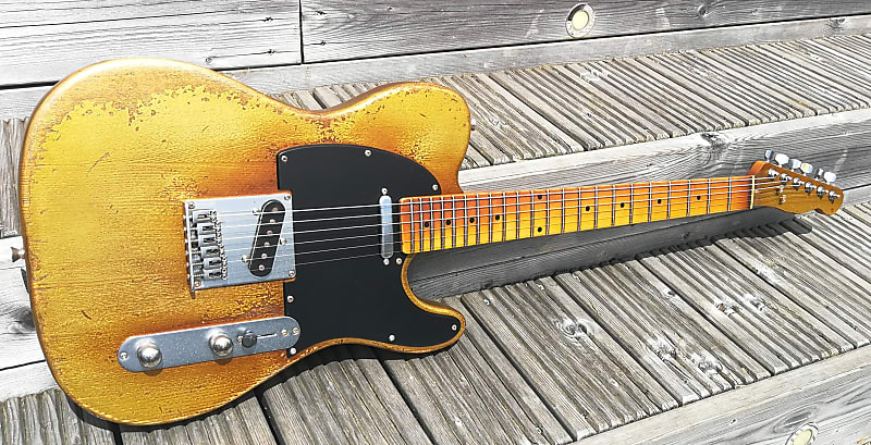 Vtt Relics Telecaster 60's - Blackguard Old Gold | Reverb