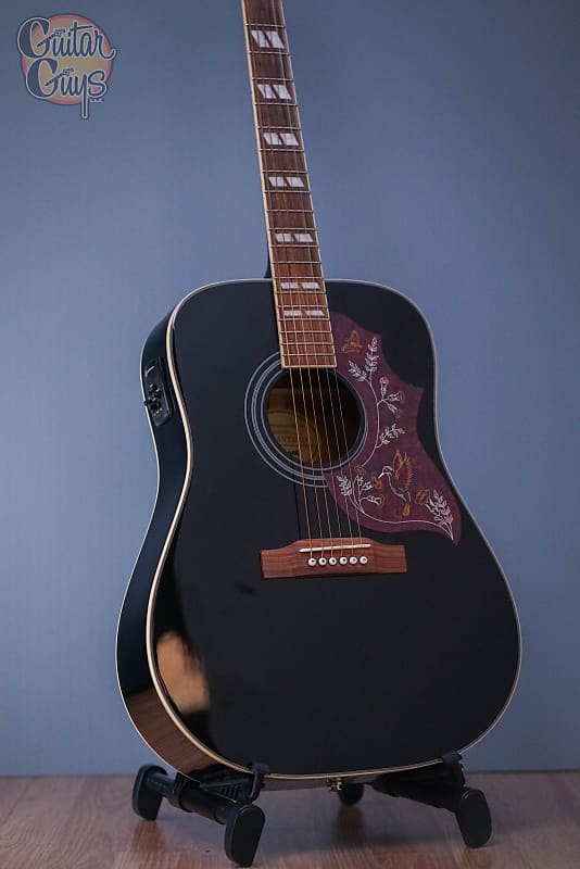 Epiphone Hummingbird Pro Ebony | Reverb