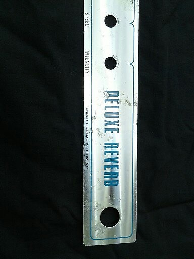 Original Face plate for a Fender Deluxe Reverb 1970s | Reverb