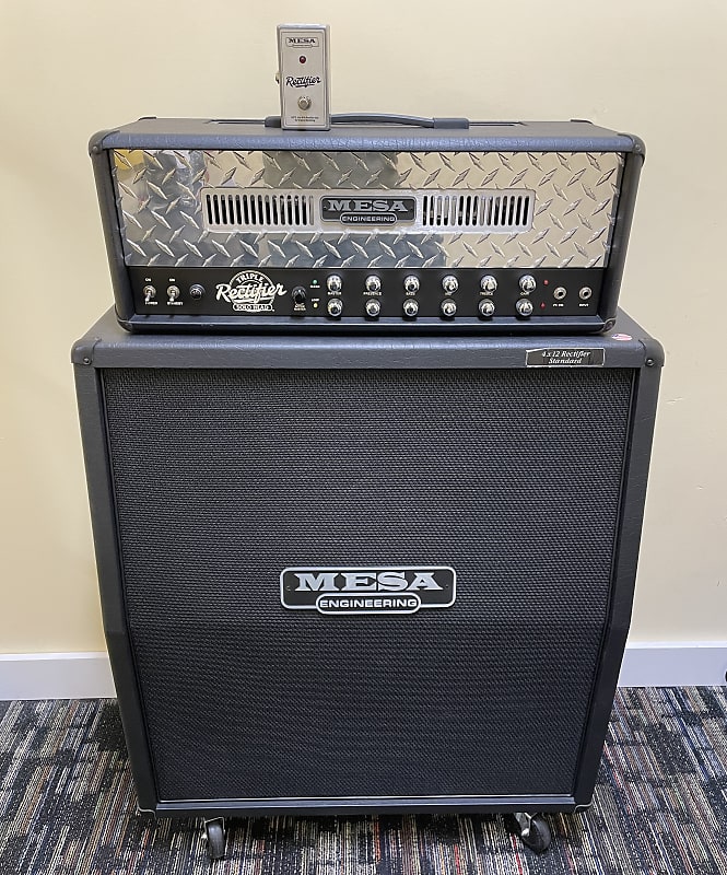 Mesa Boogie Triple Rectifier 2 Channel Head & 4X12 Rectifier | Reverb