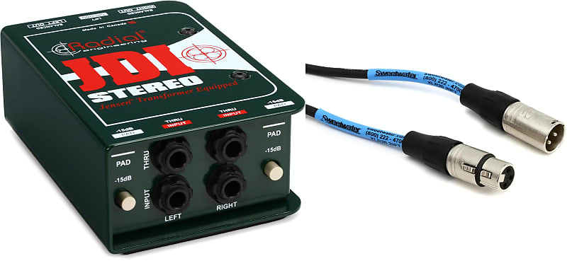 Radial JDI Stereo - Jensen Equipped 2-channel Passive | Reverb