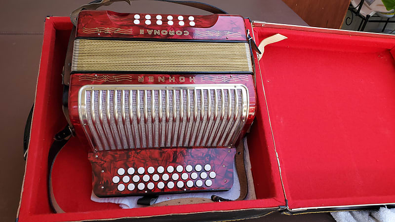 Hohner Corona II Classic Diatonic Accordion (G/C/F) 1950s - | Reverb