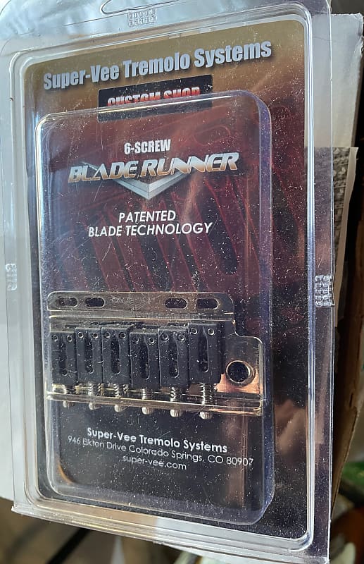 Super-Vee BladeRunner Tremolo with graph tech saddles for | Reverb