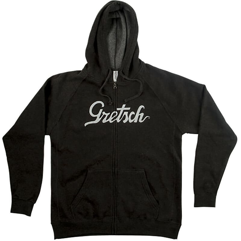 Gretsch Script Logo Hoodie Gray M | Reverb