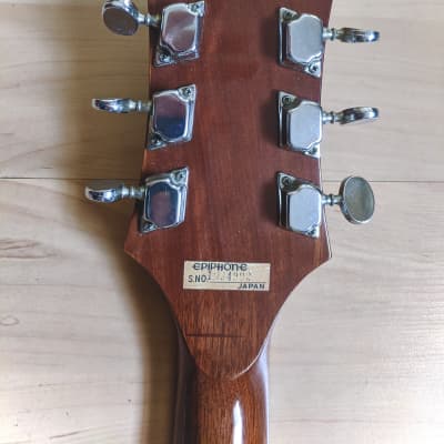 Vintage 1970’s Epiphone FT550 MIJ 3-pc back w/ Hardshell | Reverb