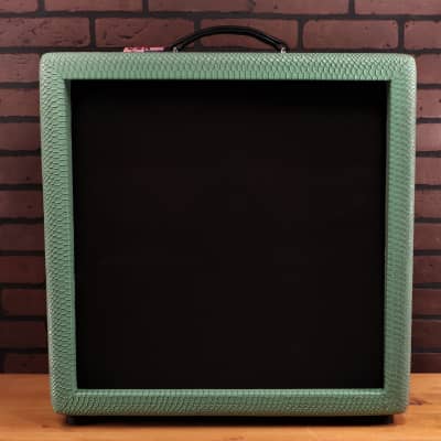 4 X 10 Open Back Green Scaly Snakeskin Cube Extension Cabinet | Reverb