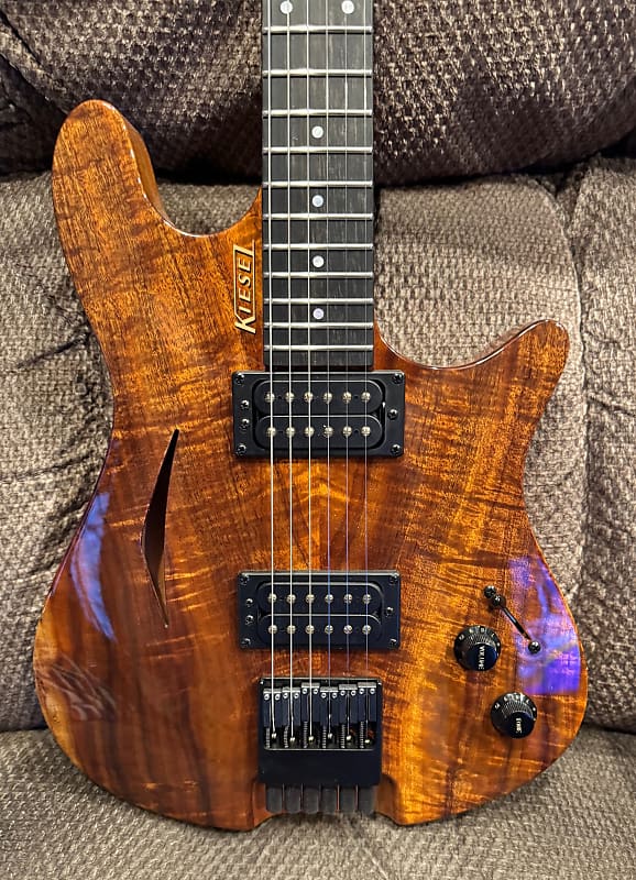 Kiesel Tim Miller Flamed KOA top from Kiesel PYT Day | Reverb