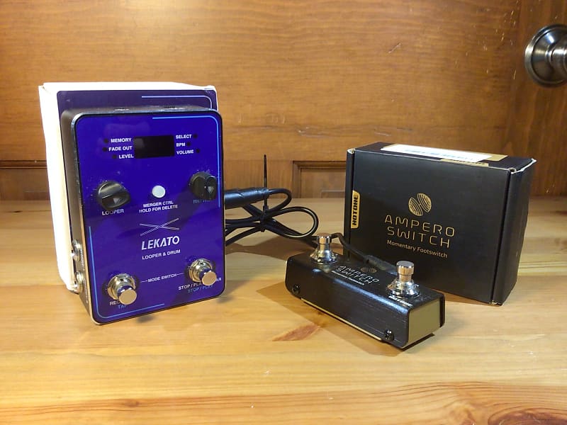 Lekato Looper and Drum Pedal with Hotone Dual Footswitch | Reverb