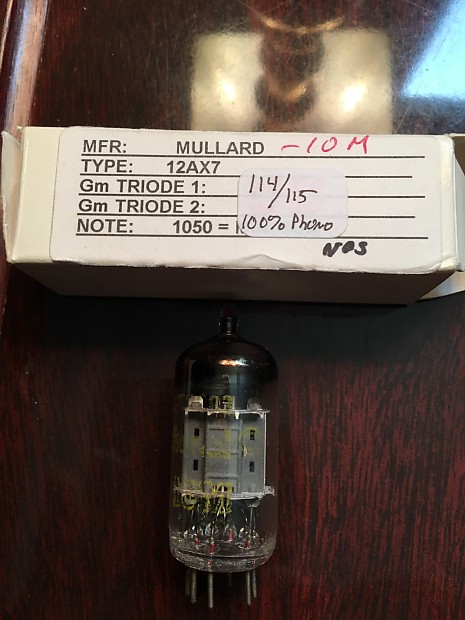 Mullard NOS 10m 12AX7 ECC83 Electon Tube | Reverb
