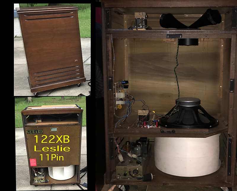 Leslie 122XB 11pin 40 watt Rotating Speaker 2005 - Walnut | Reverb