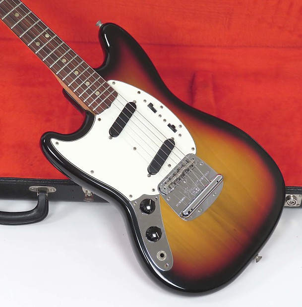 Fender Mustang 1976 Sunburst Left Handed | Reverb