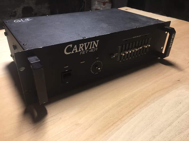 Carvin FET 401 Solid State Power Amplifier and Graphic | Reverb