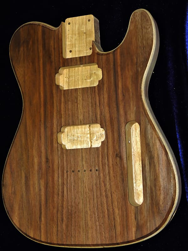 Black Walnut Top / Aged Butternut Telecaster Tele Body | Reverb