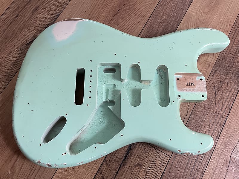 MJT Stratocaster Body HSS 2017 Seafoam Green | Reverb