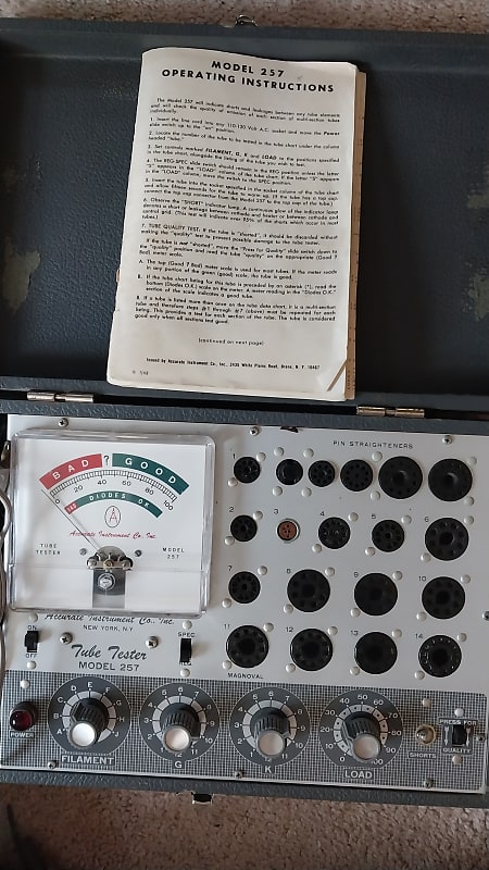 Accurate Instrument Tube Tester with manual | Reverb