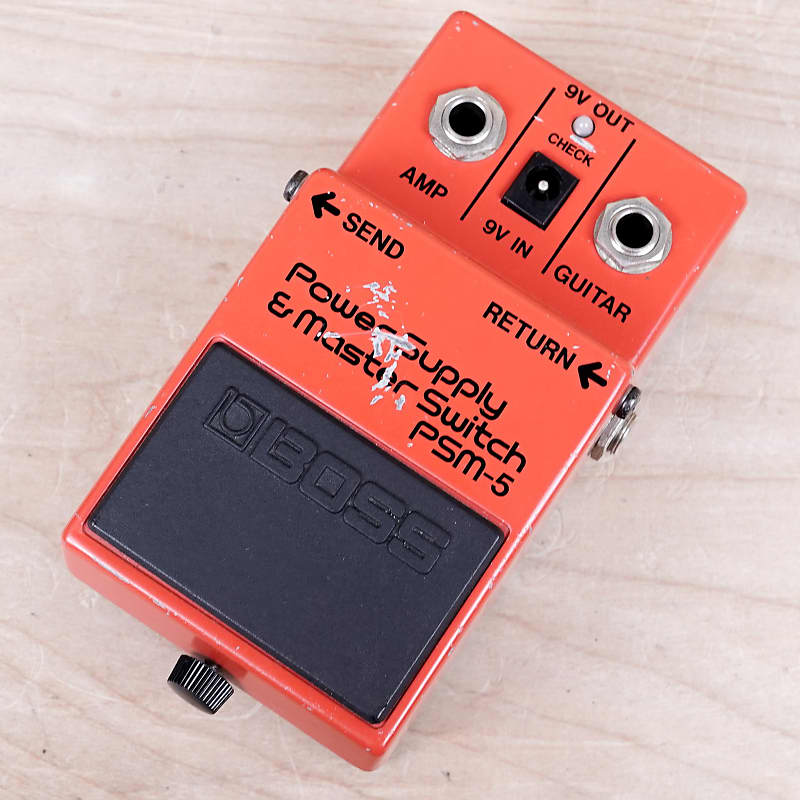 Boss PSM-5 Power Supply & Master Switch 1985 Red Made in | Reverb