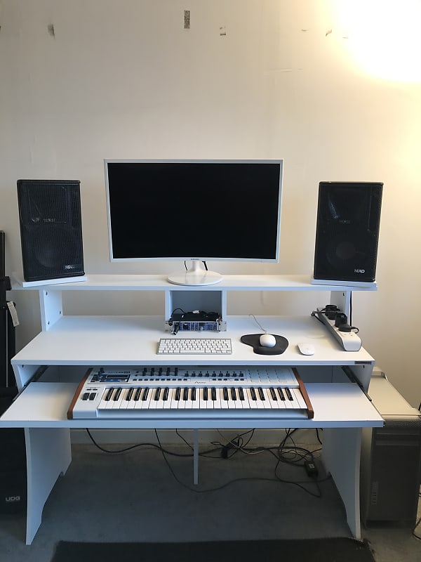 Glorious White Desk Bench for Music Production Studio 2020 | Reverb